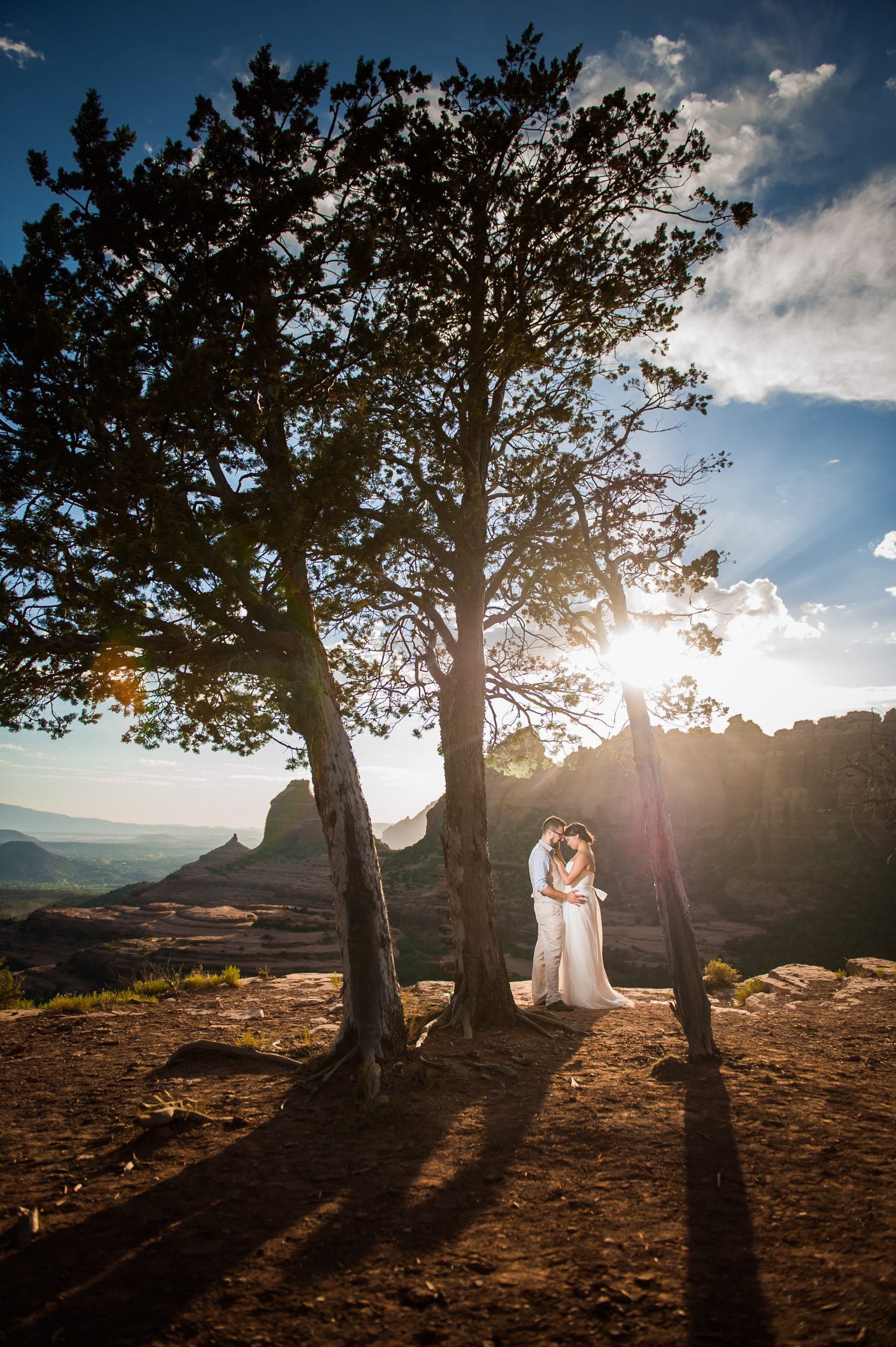sedona-wedding-merry-go-round-rock-sunset-tree | Sedona Wedding ...